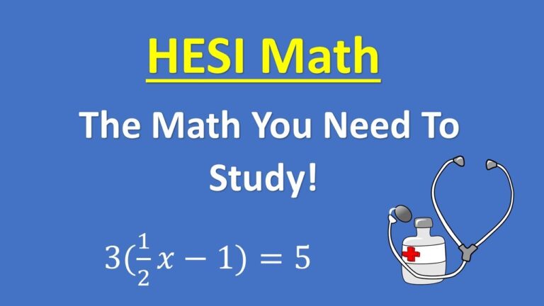 HESI A2 Math Practice Test – Oye Learn